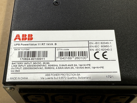 ABS-world-Online - Engine electronics, control devices, ABS used and new - ABB UPS PowerValue 11 ...